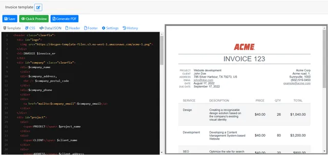 API to automate image and PDF document generation · Docsfold
